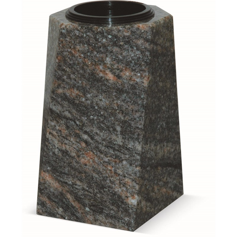 V01 - QUADRATISCHE VASE AUS GRANIT MIT EINFACHER ABSCHRÄGUNG - Sansone ...